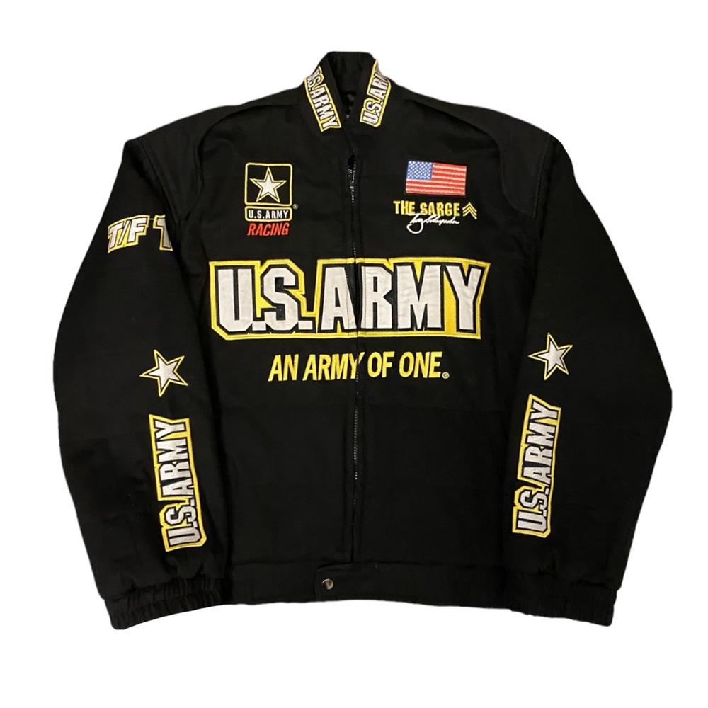 Vintage Tony Schumacher Us Army Racing Jacket Mens Si… - Gem